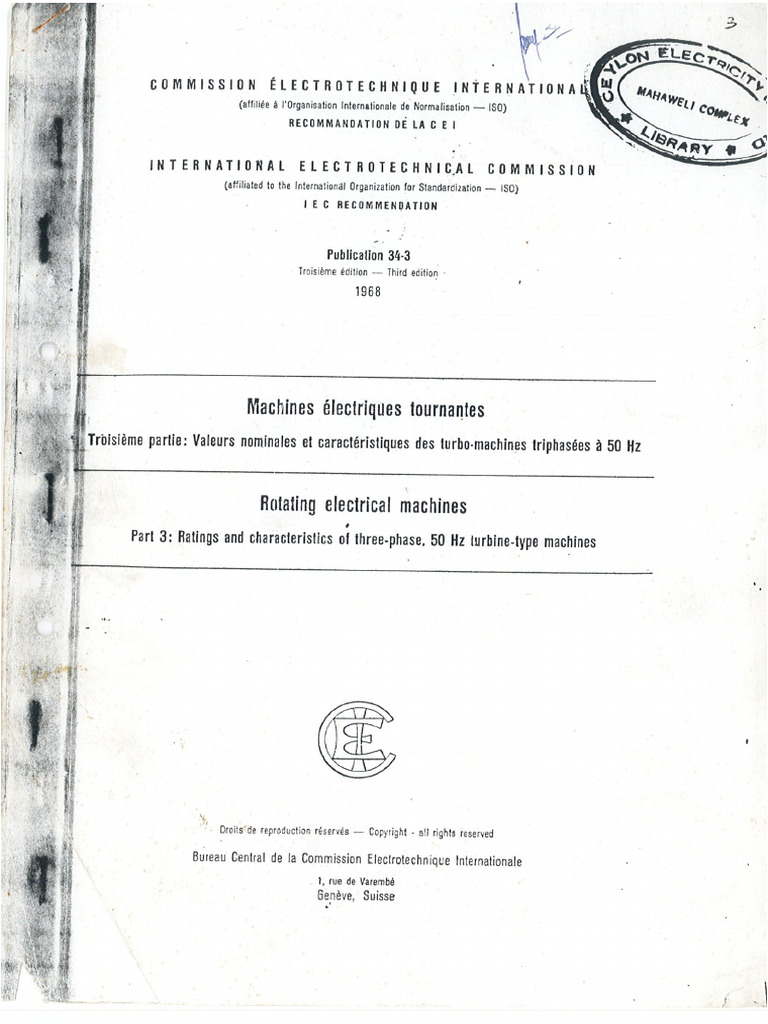 Rotating Electrical Machines | PDF