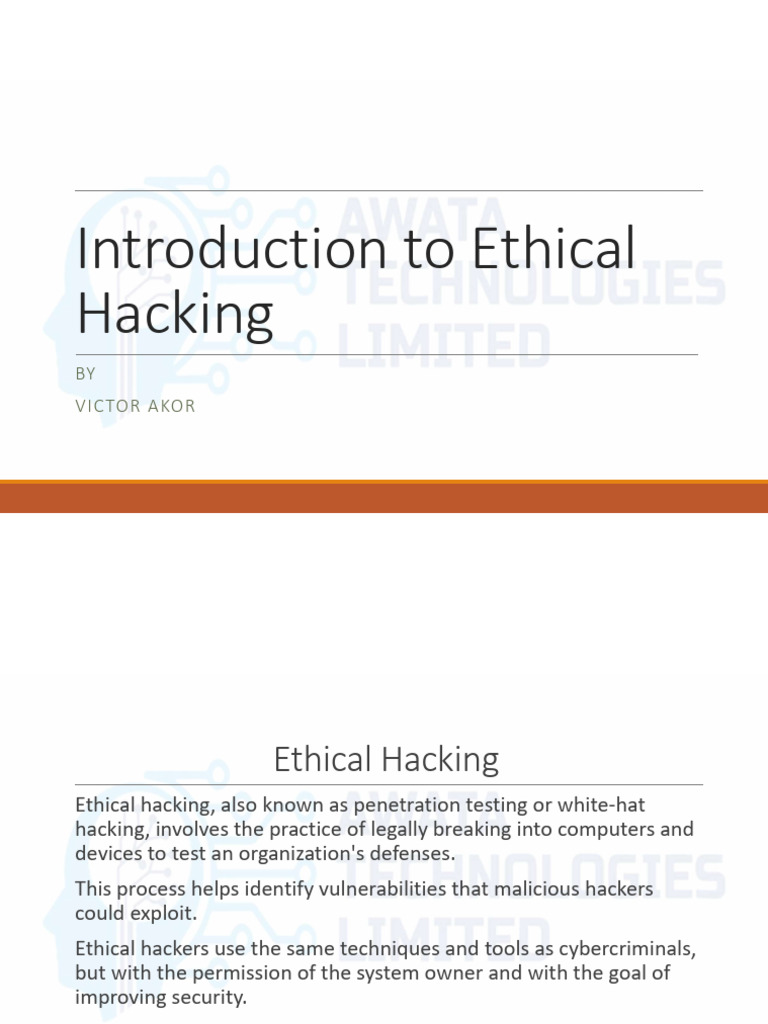 Ethical Hacking | PDF | Computer Security | Security