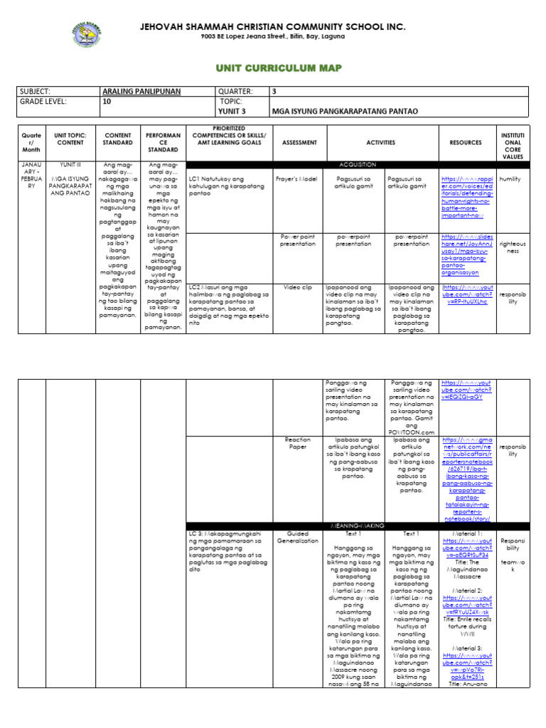 Aral Pan 10 - Q3 - Cmap | PDF