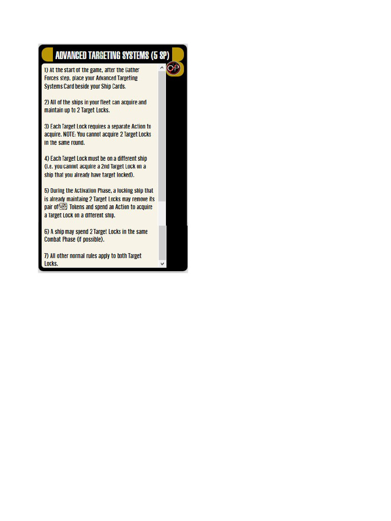 Advanced Targeting System (5 SP) | PDF