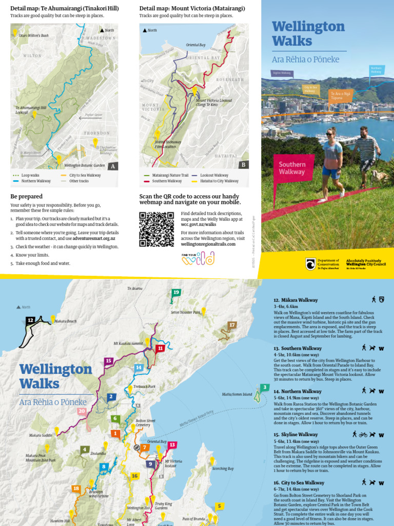 Wellington Walks Brochure | PDF | Earth Sciences | Physical Geography