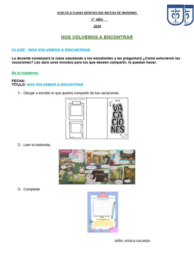 Vuelta A Clases | PDF