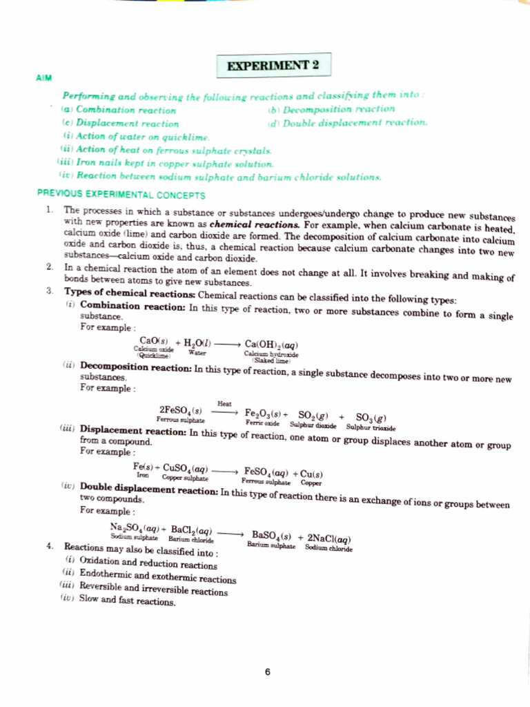 Chemistry (1) | PDF | Chemical Reactions | Oxide