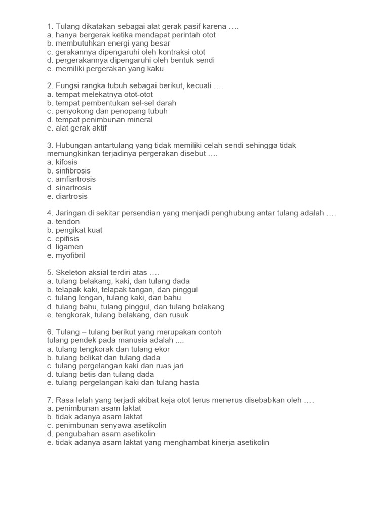 Soal Biologi Kelas 11 | PDF