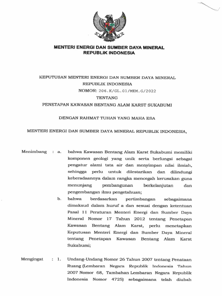 Salinan Kepmen KBAK Sukabumi | PDF