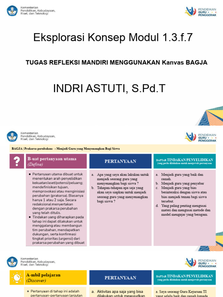 Tgs Kerangka Tahapan BAGJA | PDF