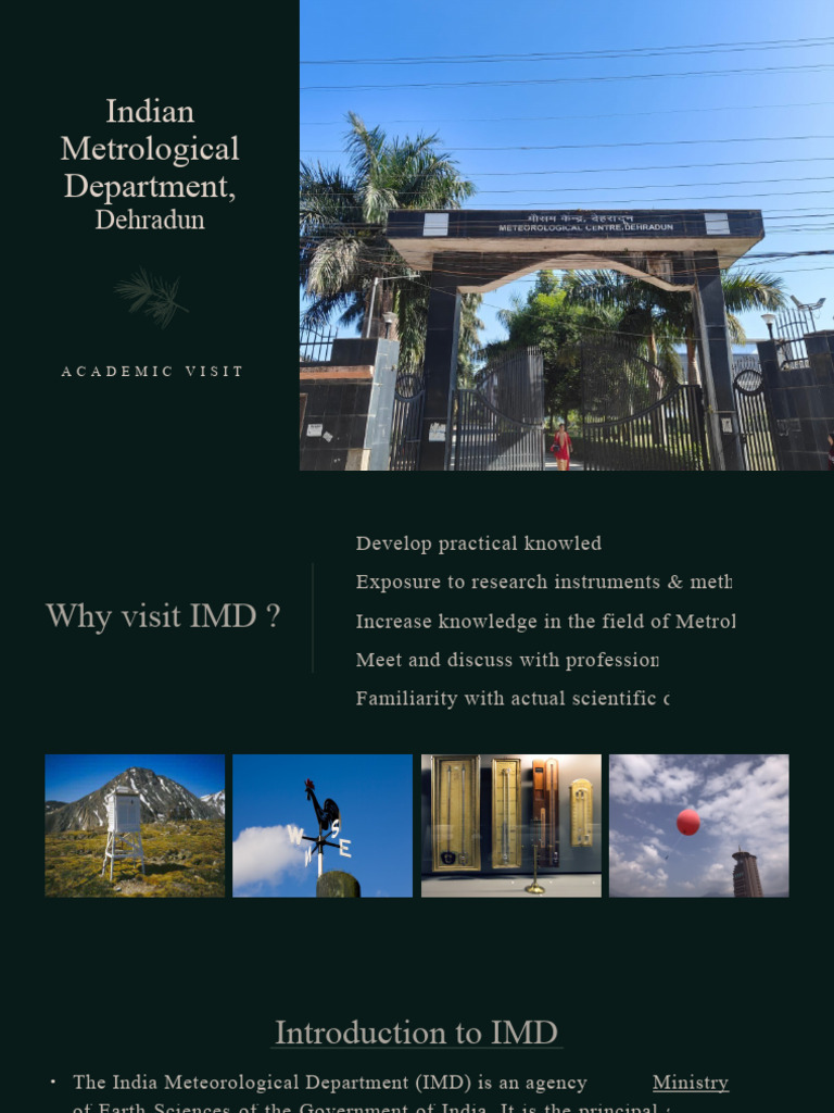 IMD visit | PDF | Branches Of Meteorology | Meteorological Phenomena