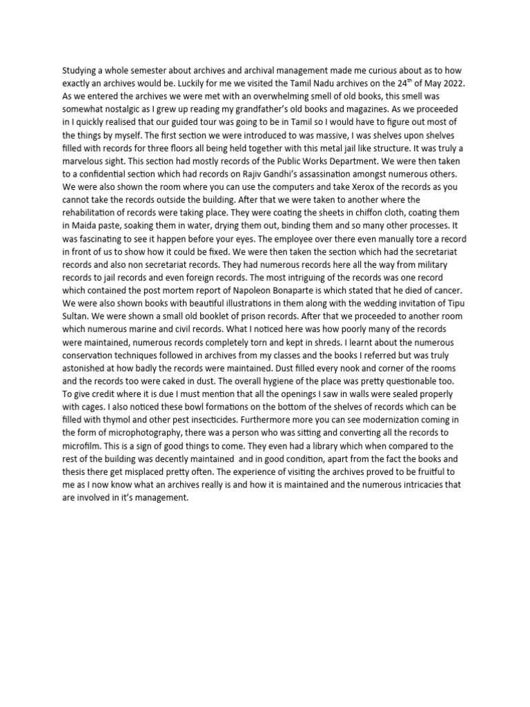 Archives Notes Pdf