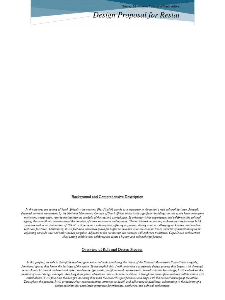 Background and Comprehensive Description | PDF