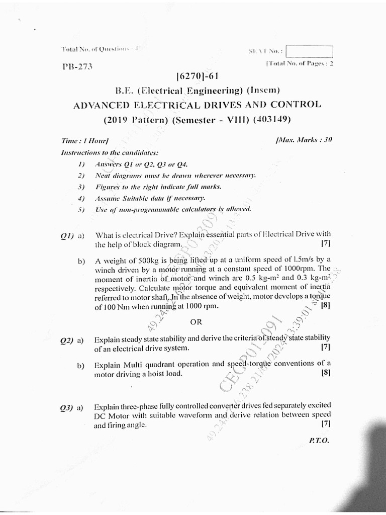 Ay - 23 - 24 - Aedc - Insem Paper and Solution - Sem - Ii | PDF ...