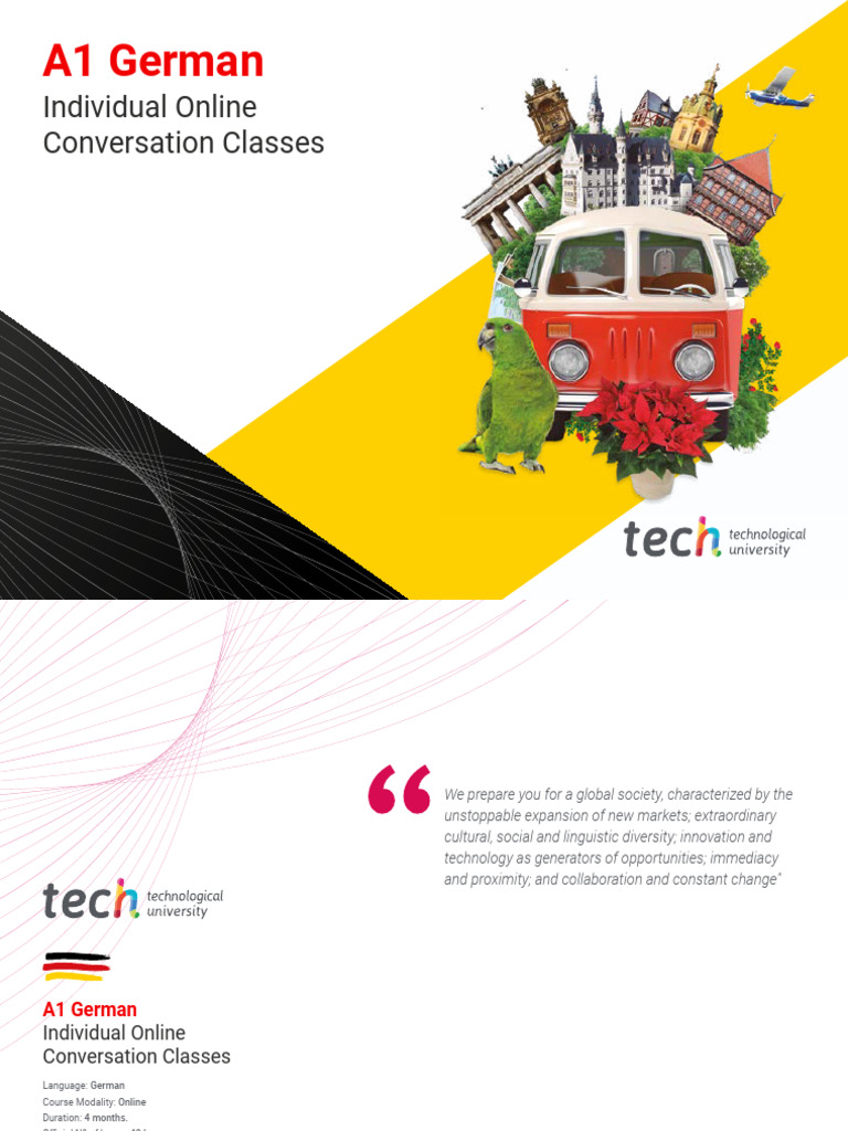 Online Language Class A1 German | PDF | Learning | Human Communication