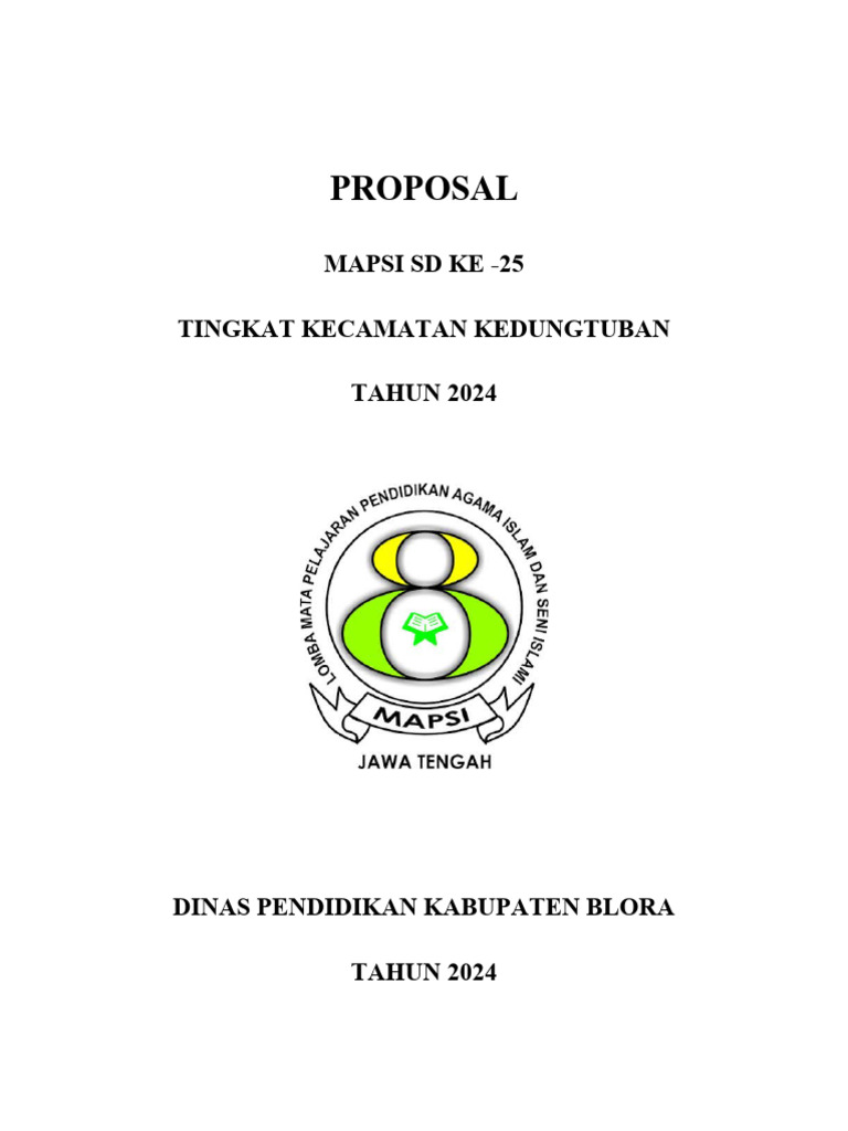 Proposal Mapsi 2024 | PDF