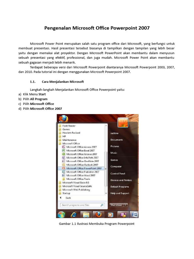 Pengenalan Microsoft-Office-Powerpoint | PDF