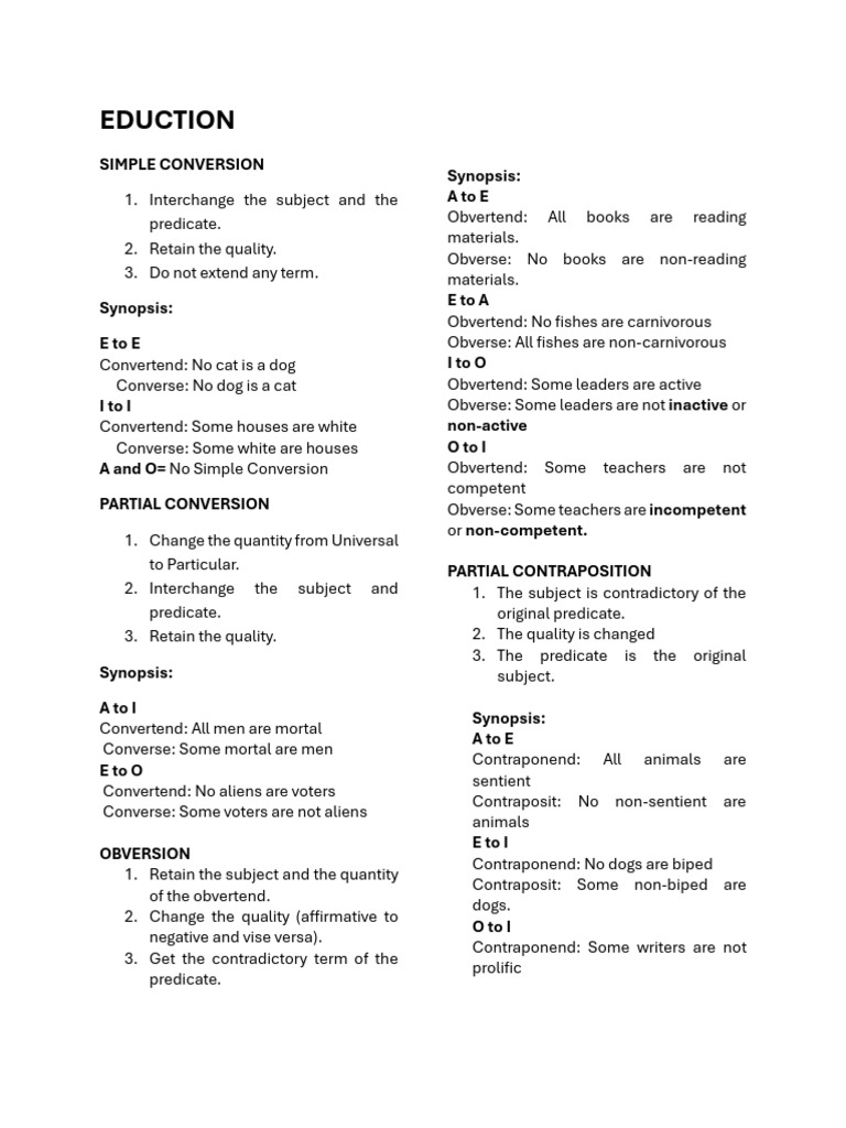 Eduction | PDF | Syntax (Logic) | Inference