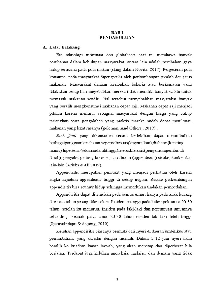 Makalah Appendisitis Citra Melani | PDF