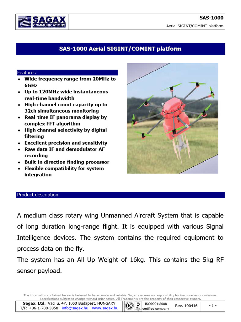 Sas 1000 | PDF | Signals Intelligence | Electrical Engineering