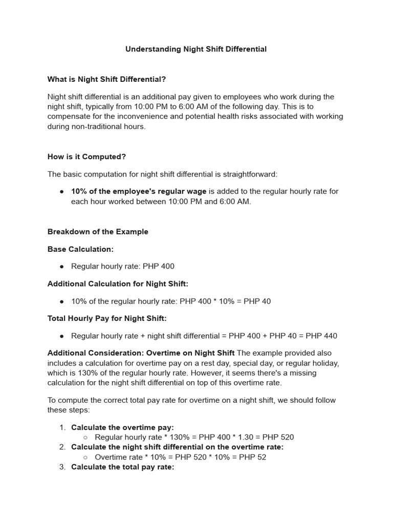 Labor-law-solving | PDF | Overtime | Shift Work