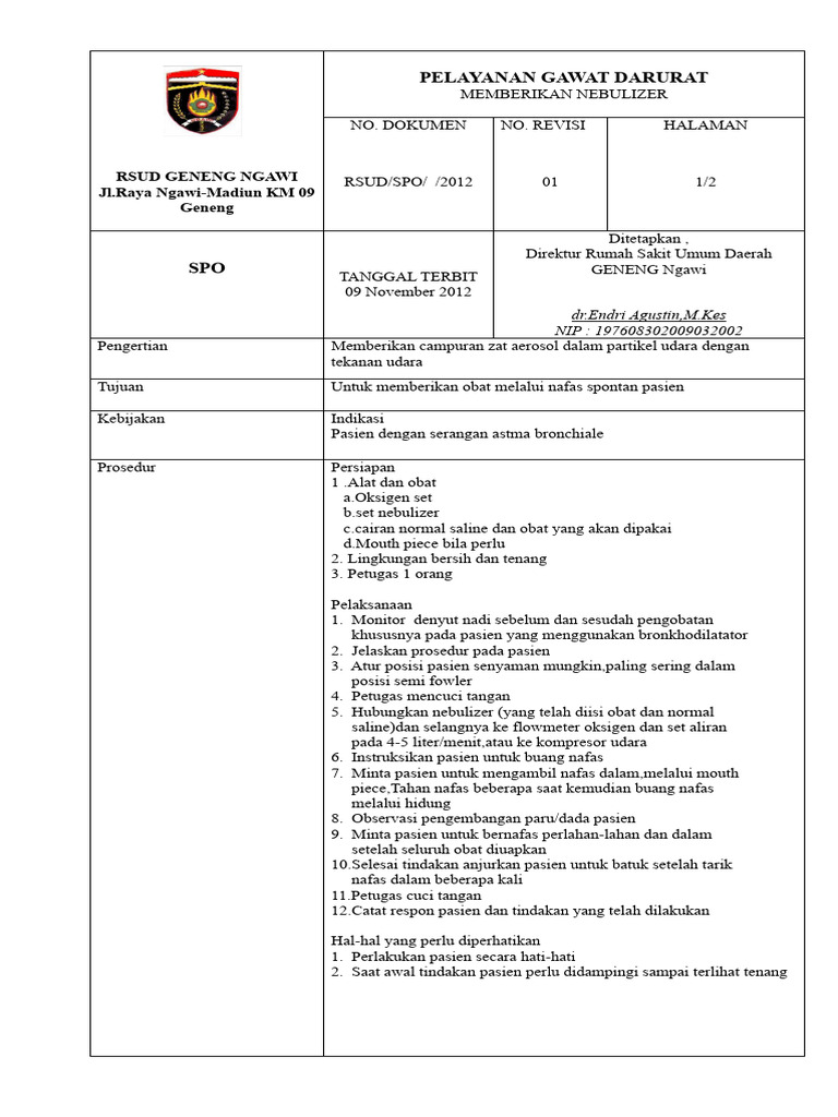 Sop Emergency 4 | PDF