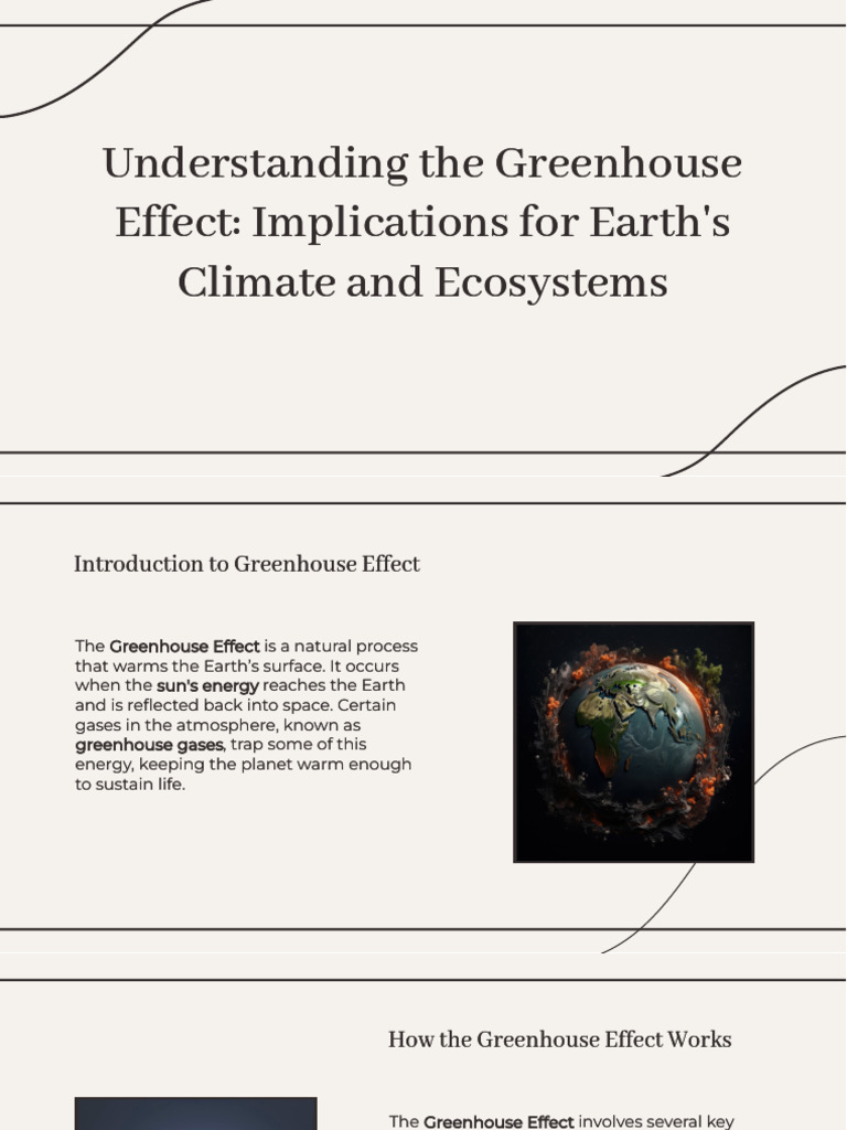 Slidesgo Understanding The Greenhouse Effect Implications For Earths ...