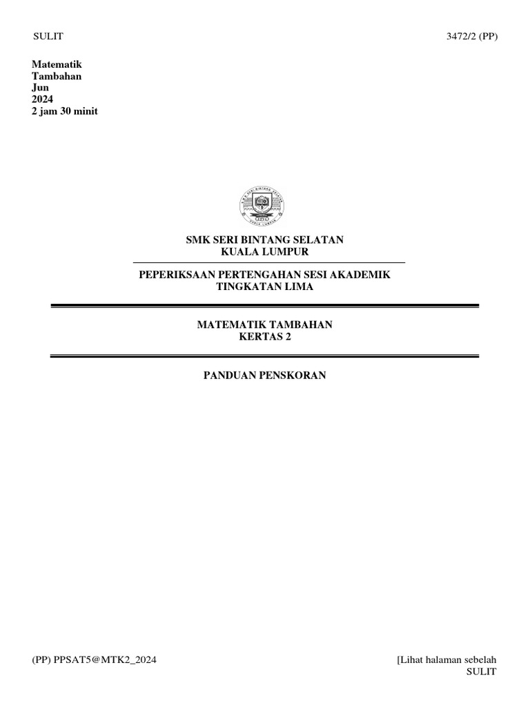 (Skema) Ppsa2024 - MTT5 - K2 | PDF