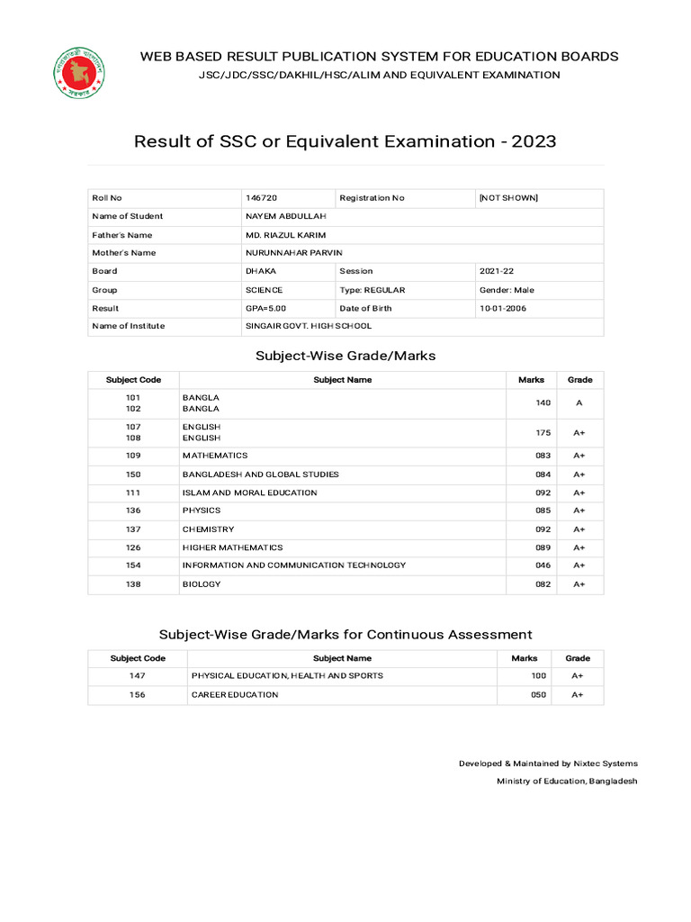 Web Based Result Publication System For Education Boards | PDF ...