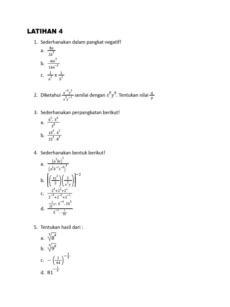 Latihan 4 | PDF