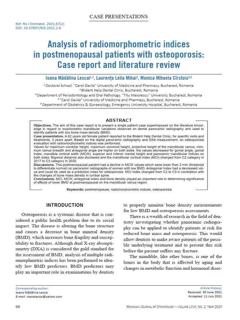 Osteoporosis Pdf Osteoporosis Bone