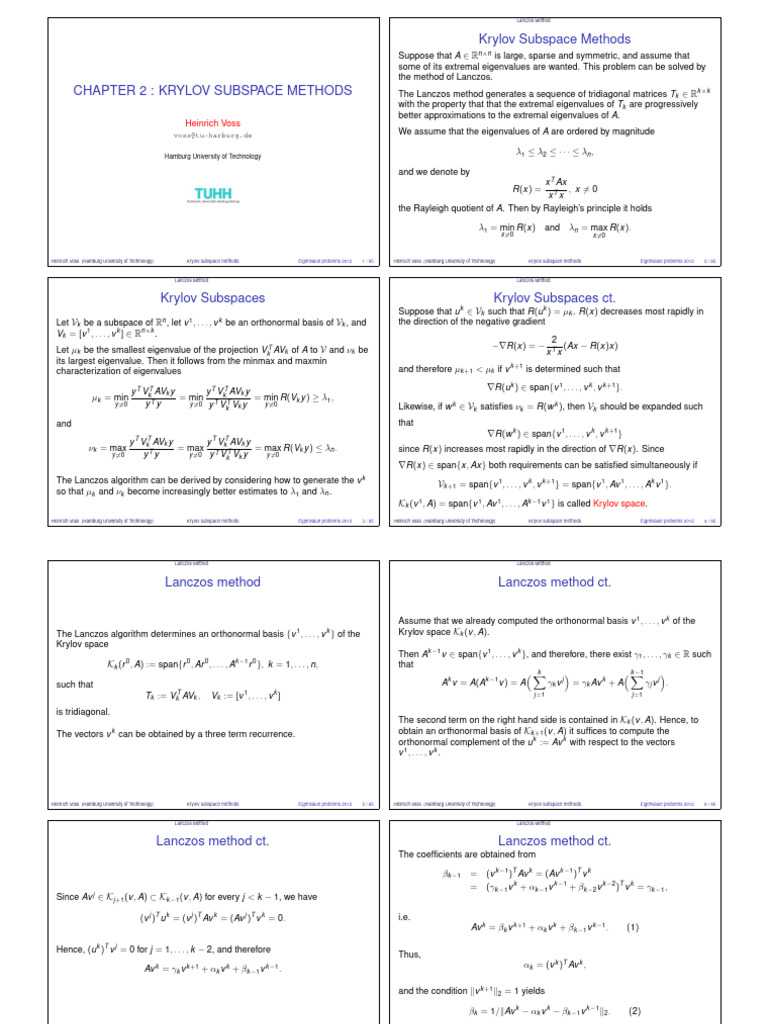 Chap2 Ho | PDF | Eigenvalues And Eigenvectors | Mathematics