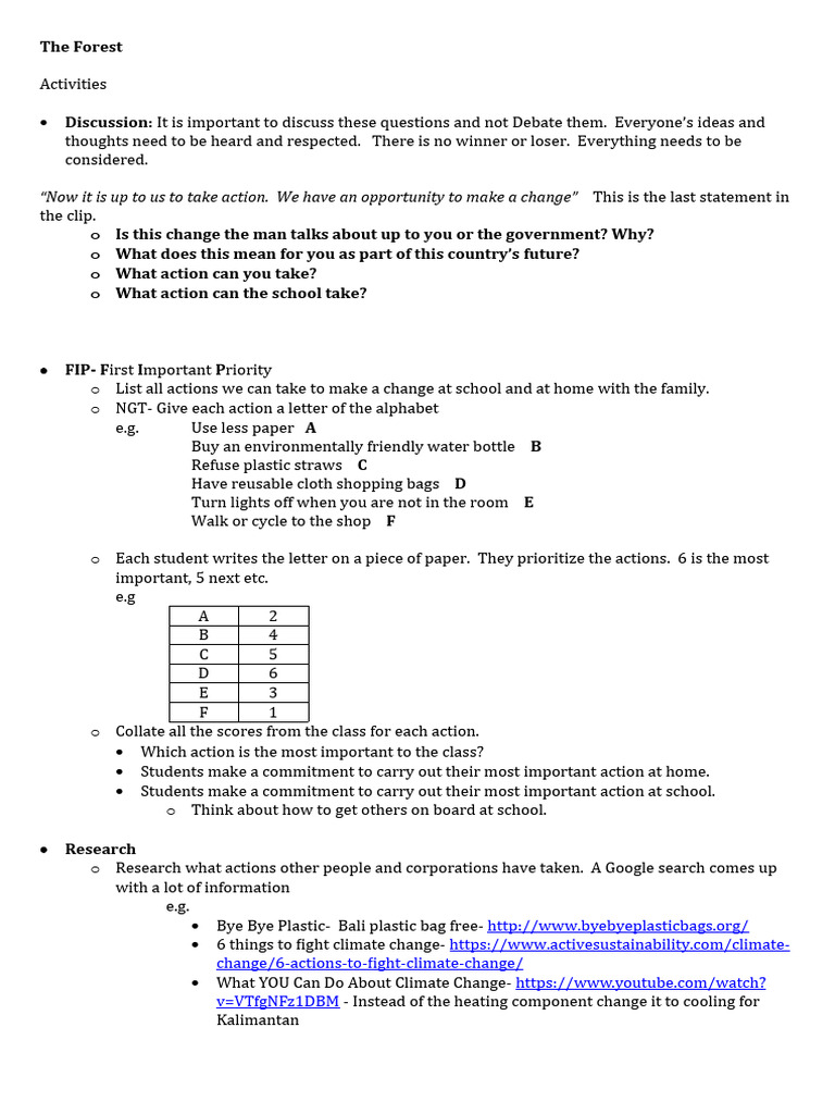 The Forest | PDF | Natural Environment | Environment