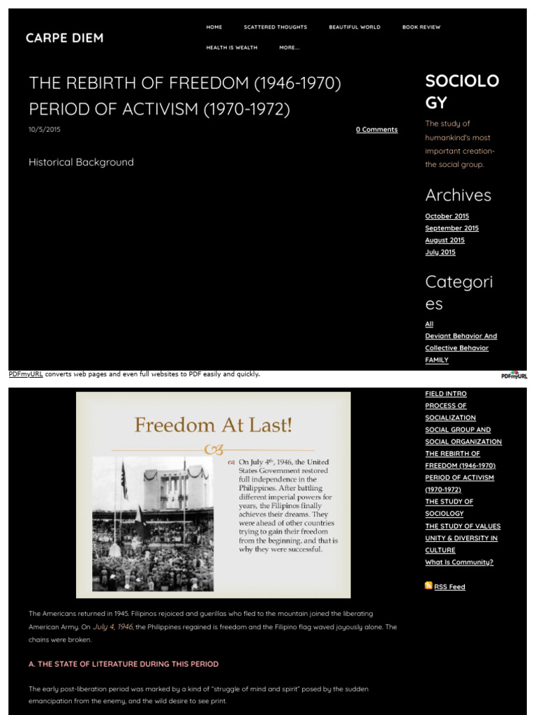 Aprilmaynjune Weebly Com Socio 1 The Rebirth of Freedom 1946 1970 ...