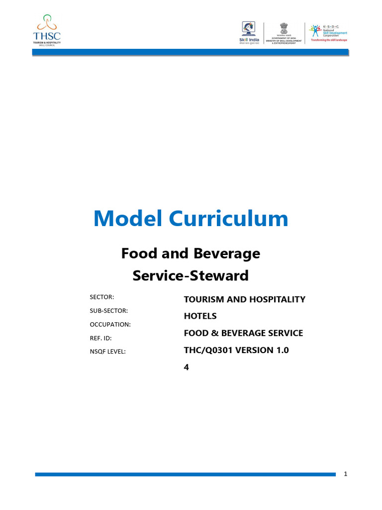 Food Beverage Service | PDF | Tableware | Menu