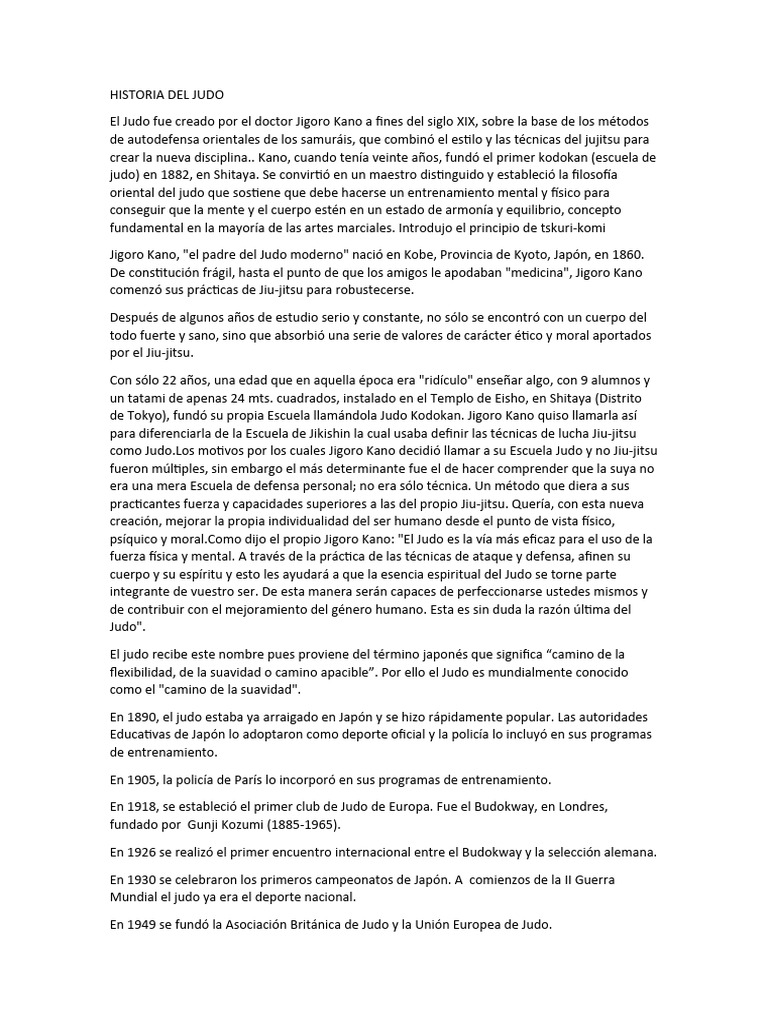 El Yudo | PDF | Judo | Gendai Budo