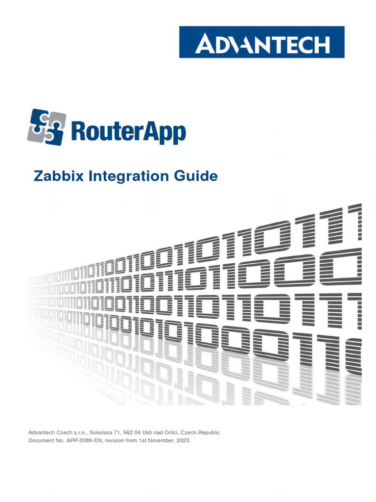 Zabbix Integration Guide Application Note 20231027 | PDF | Public Key Certificate | Router ...