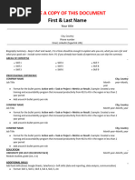Kelley School Resume Template | PDF | Educational Stages | Indiana