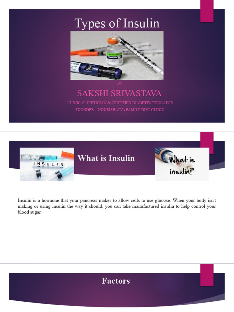 Types of Insulin | PDF | Insulin | Diabetes