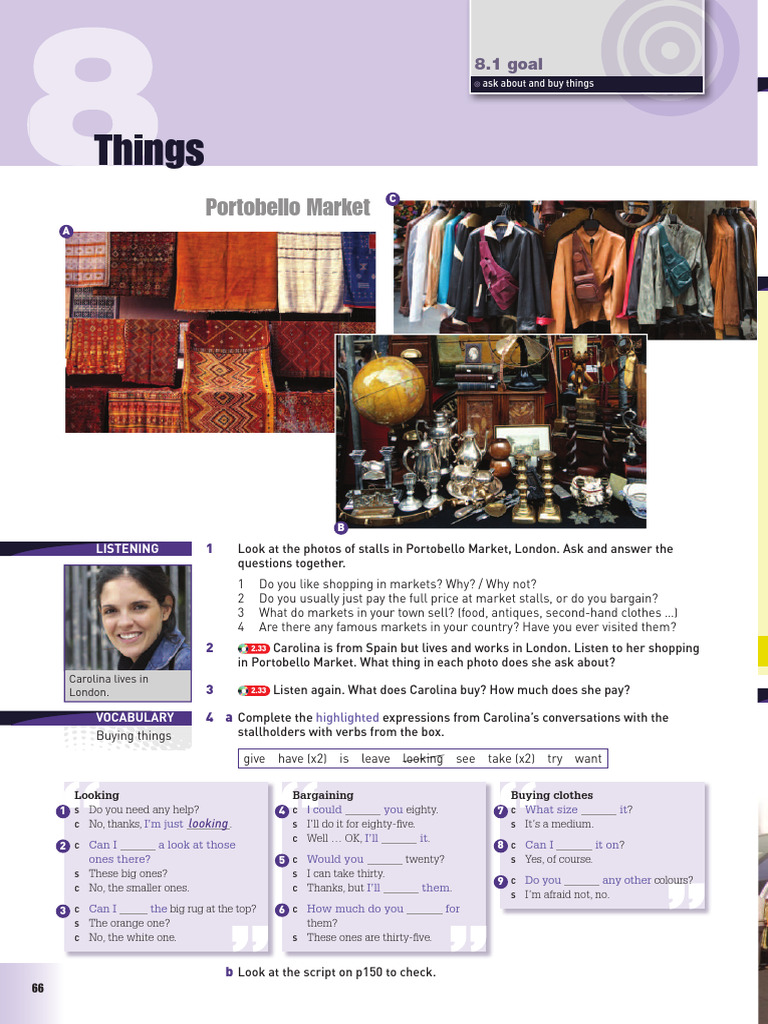 English Unlimited Pre Intermediate Unit8 | PDF | Books | Linguistics