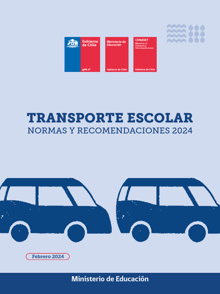Conaset Transporte Escolar 2024 | PDF | Documento de identidad ...