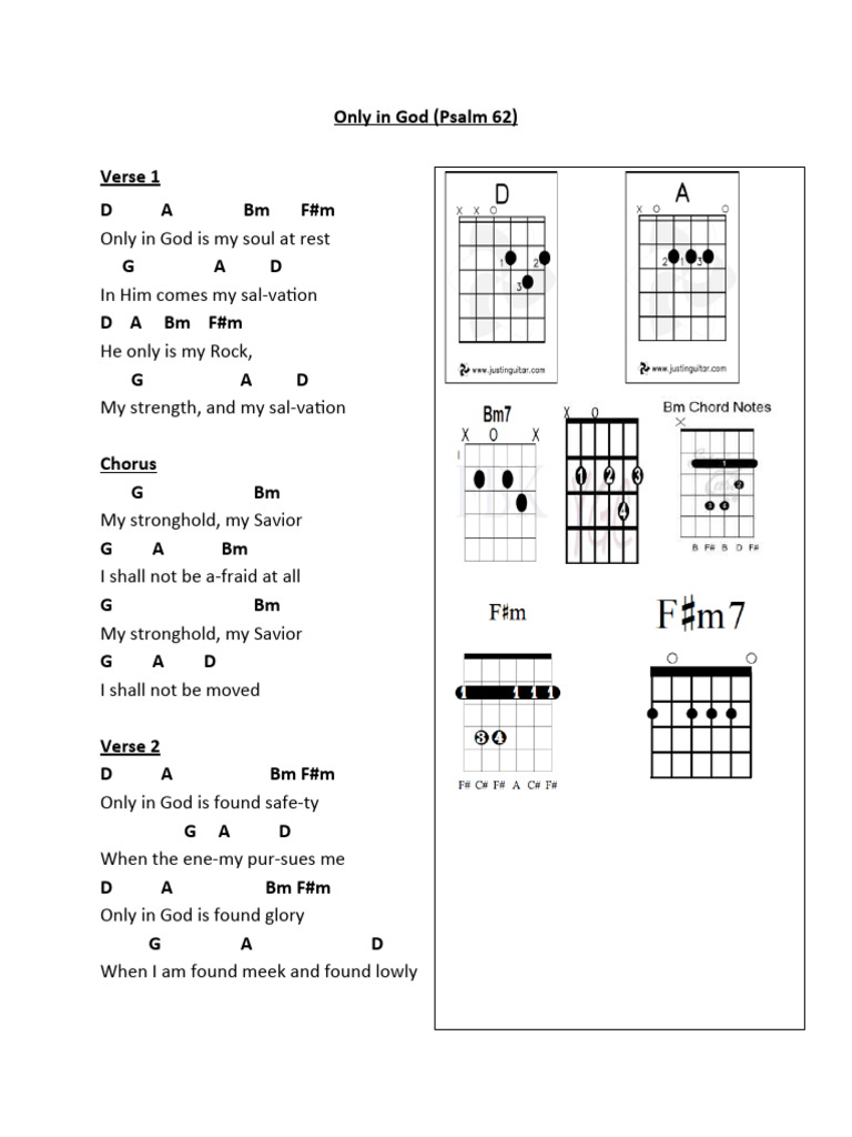 Only in God: Psalm 62 Lyrics | PDF