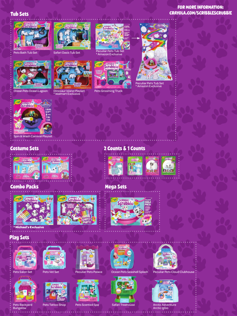 Crayola Scribble Scrubbie Pets Names Checklist | PDF Crayola Scribble Scrubbie Pets Names Checklist | PDF