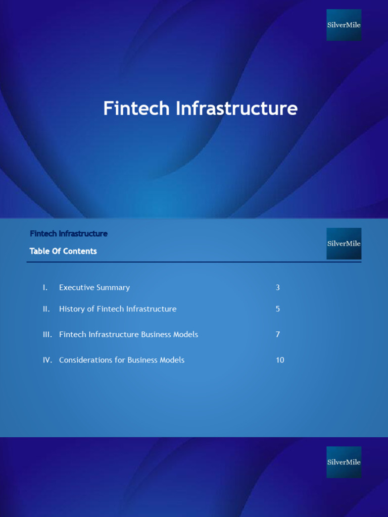 Fintech Infrastructure - SilverMile Capital | PDF | Cloud Computing ...