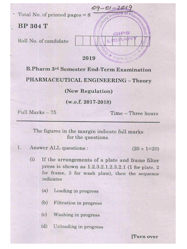Pharmaceutical Engineering 2019 | PDF