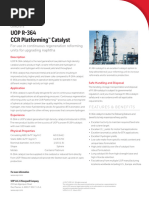 UOP CCR Platforming | PDF | Gasoline | Catalysis