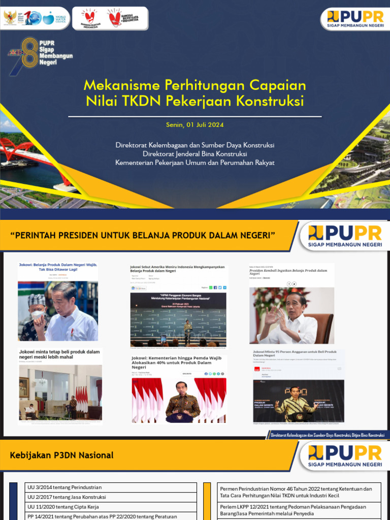 Perhitungan Capaian TKDN Konstruksi | PDF