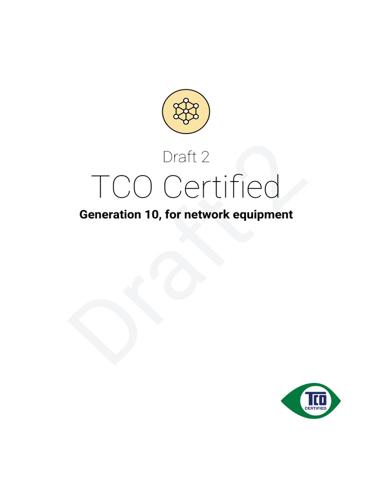 Tco Certified Generation 10 For Network Equipment Draft 2 | PDF ...