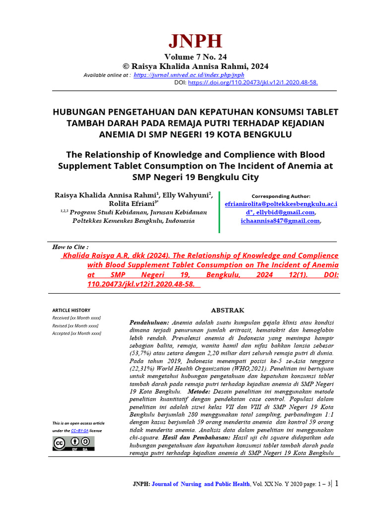 Jurnal - Raisya Khalida Annisa Rahmi | PDF