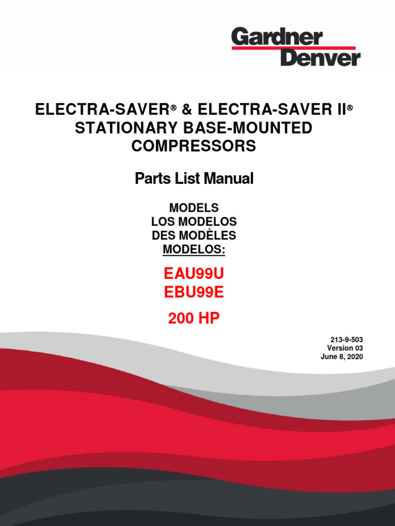 Gardner&Denver Manual | PDF | Mechanical Engineering | Manufactured Goods
