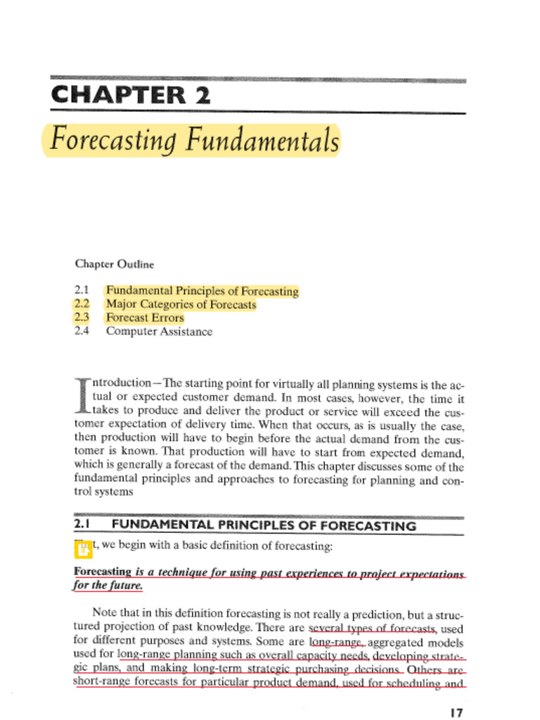 Handouts Forecasting Fundamentals | PDF | Forecasting | Regression Analysis