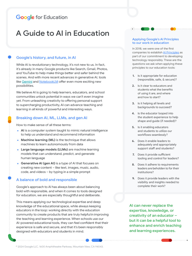 Gfe Guide To Ai in Education | PDF | Artificial Intelligence ...