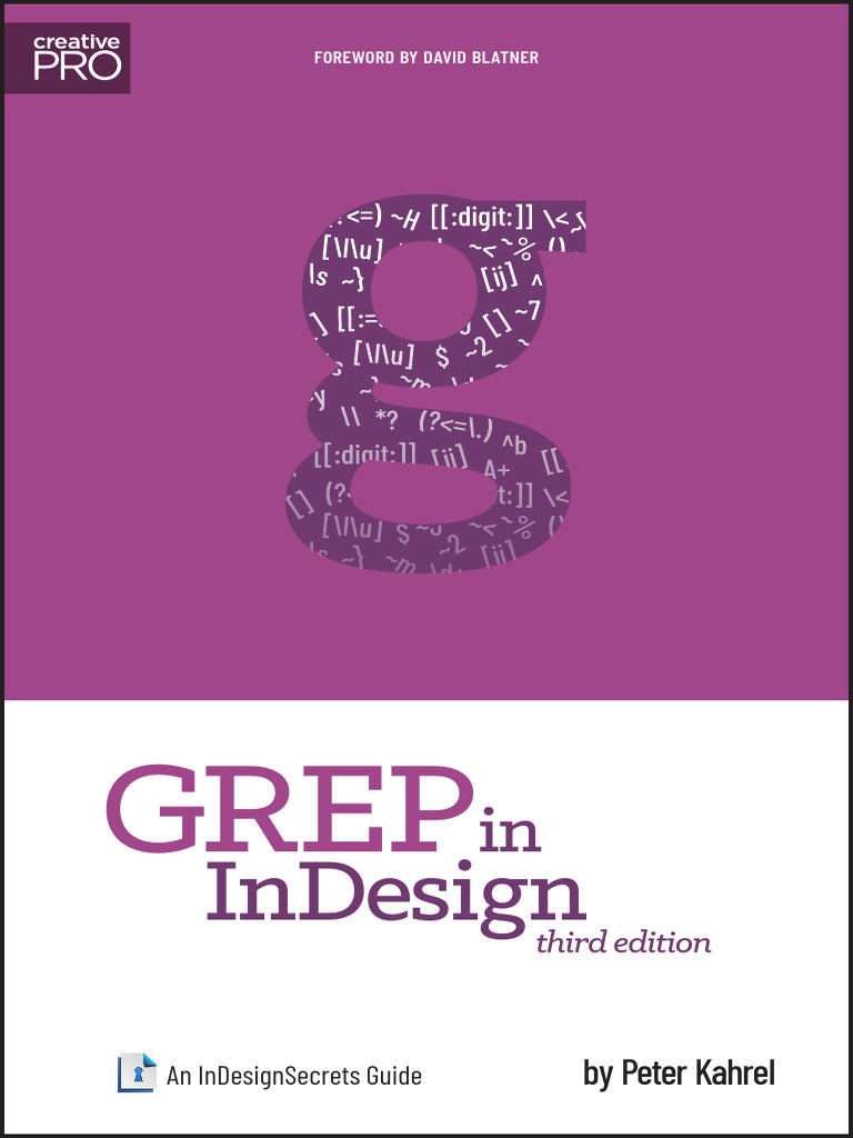 GREP in InDesign, 3rd Edition, by Peter Kahrel | PDF | Quotation Mark | Bracket