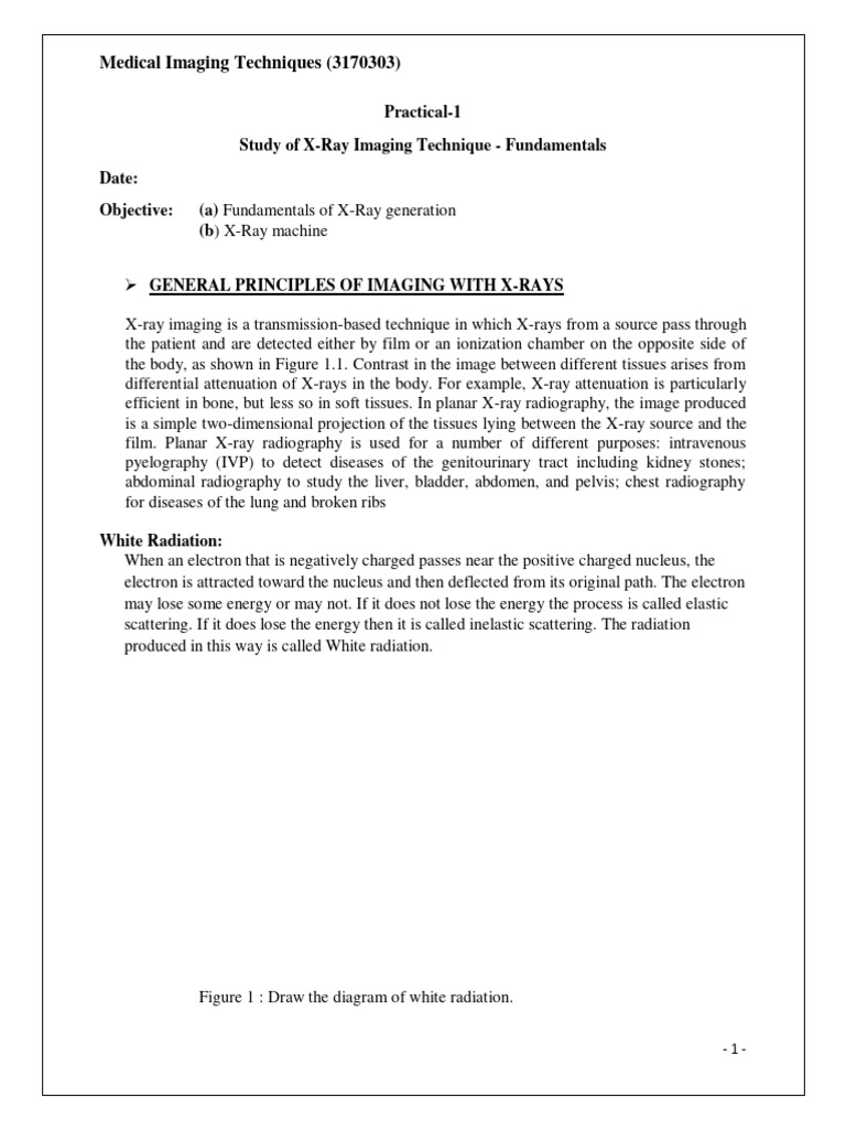 MIT Practical 1-5 | PDF | Radiography | Ct Scan
